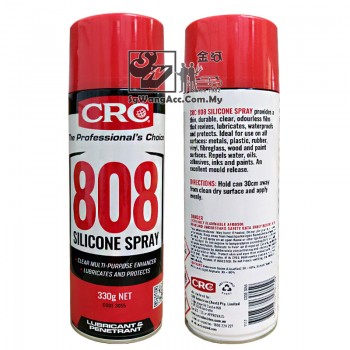 CRC 808 Silicone Spray Multi-Purpose Transparent Lubricant